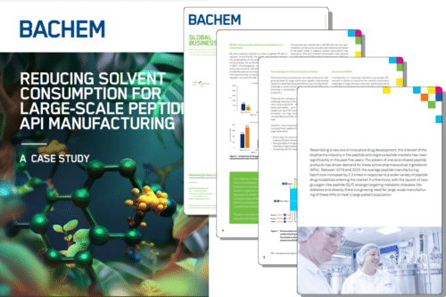 Reducing solvent consumption for large-scale peptide API manufacturing